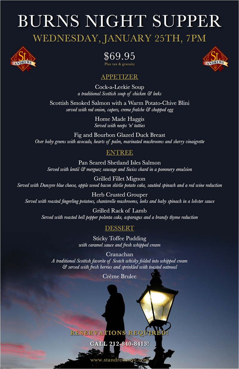 Burns Night in NYC 2012 - MurphGuide: NYC Bar Guide