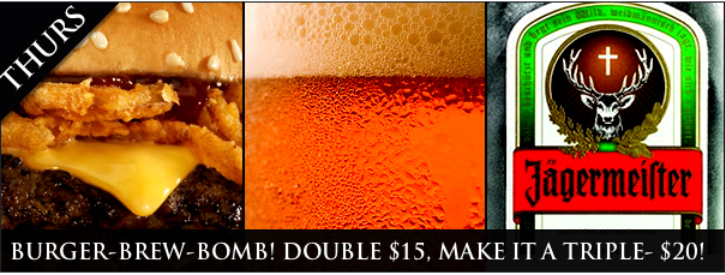 Burger Brew & Bomb Night at Amity Hall - MurphGuide: NYC Bar Guide