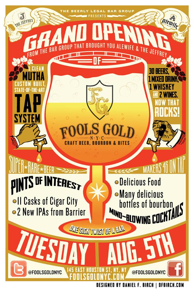 New Bar: Fool's Gold - MurphGuide: NYC Bar Guide