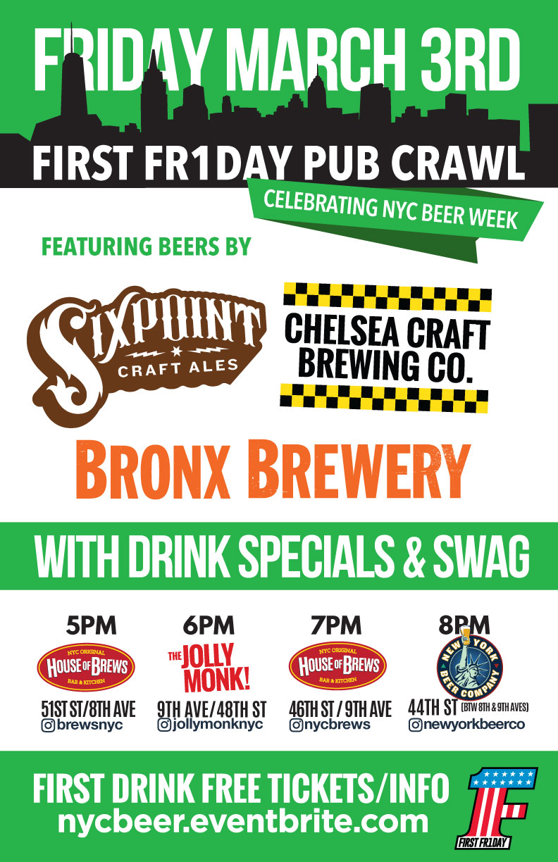 first-friday-pub-crawl3-3-17a - MurphGuide: NYC Bar Guide