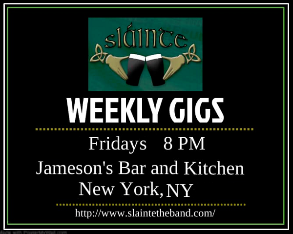 Slainte at Jameson's - MurphGuide: NYC Bar Guide